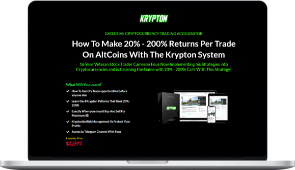 Download Cameron Fous – The Krypton Crypto System 2021 – TradingAZ